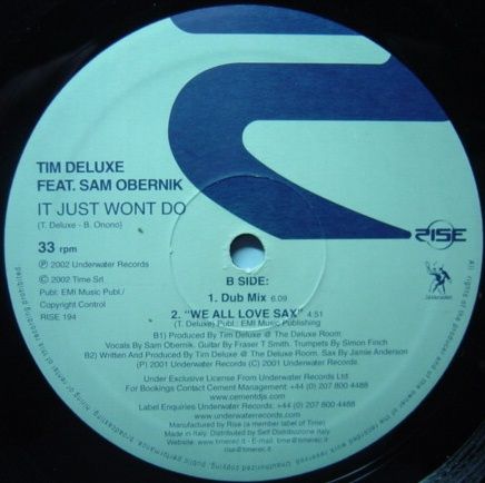 Tim Deluxe - It Just Wont Do (Club Mix) - DI.FM